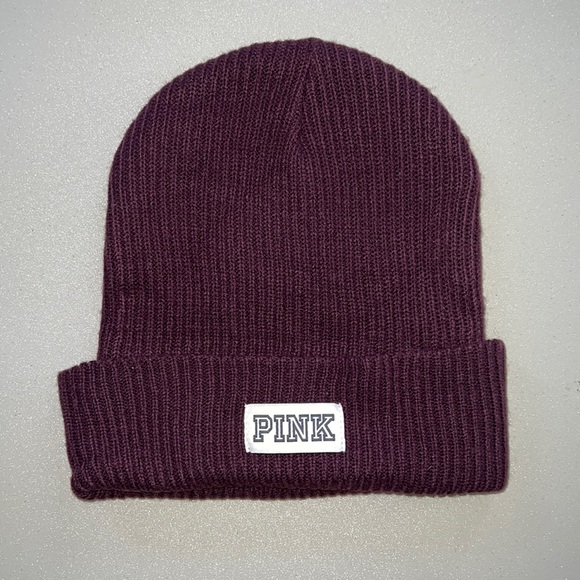 PINK Victoria's Secret | Accessories | Burgundy Winter Hat | Poshmark